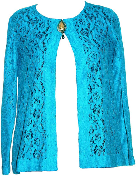 Turquoise shrug – TheLondonT